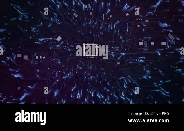 Futuristic hi tech AI artificial intelligence Big data mining cyber ...