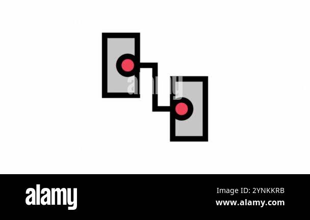 Modern project management structure animated icon - Agile and teamwork ...