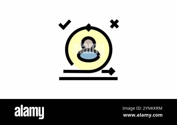 Modern Agile sprint circle animated icon - Agile and teamwork symbol ...