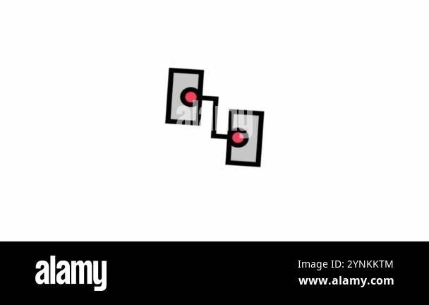 Modern project management structure animated icon - Agile and teamwork ...