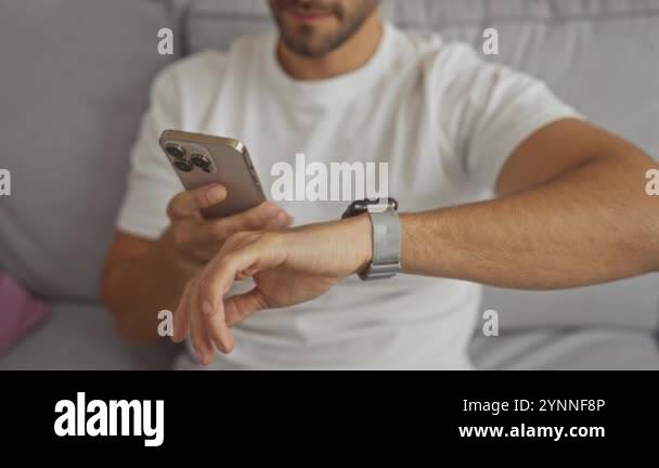 Smartphone smartwatch on white Stock Videos & Footage - HD and 4K Video ...