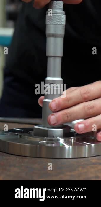 Micrometer measuring lathe Stock Videos & Footage - HD and 4K Video ...