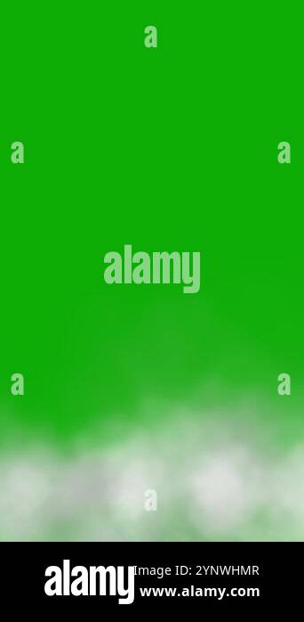 Rising white smoke vertical motion graphics with green screen ...