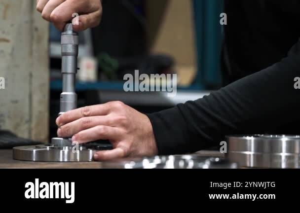 Precision measuring manufacturing engineer Stock Videos & Footage - HD ...