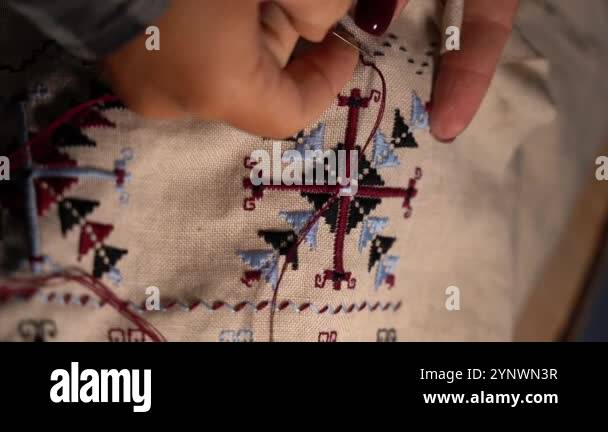 Learn traditional embroidery techniques with intricate designs ...