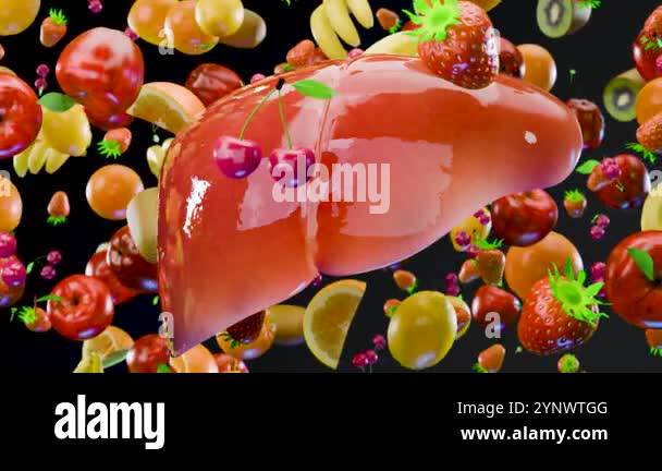 liver with fruits, Losing weight and nutrition, Healthy food for ...