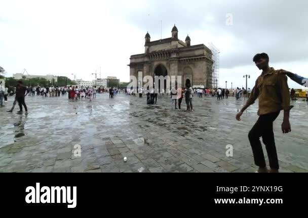 Mumbai, India, 2 August 2024: Gateway of India, iconic Mumbai arch on ...