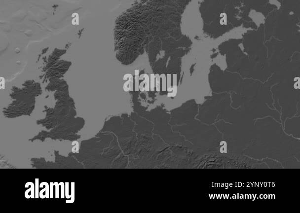 Kattegat. Location diagram on a bilevel elevation map in the Patterson ...