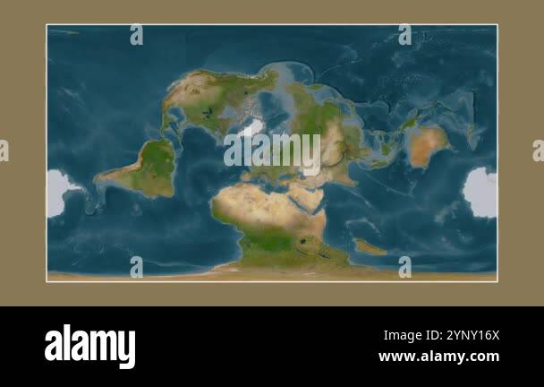 Gulf of Bothnia. Close-up on a satellite image map in the Patterson ...