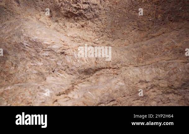 Interesting stone texture of an underground cave in the American ...