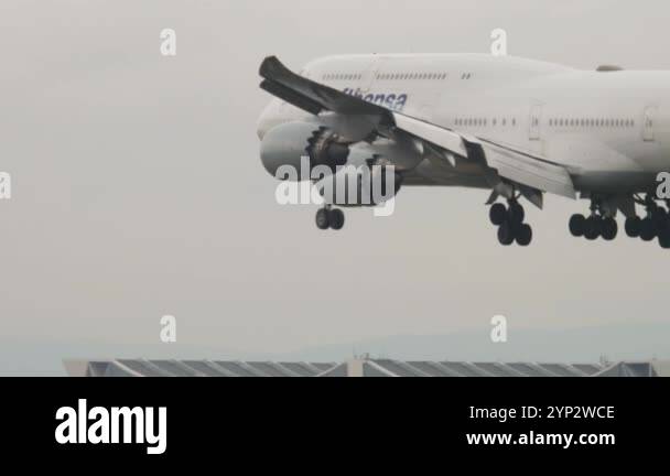 Lufthansa boeing 747 side Stock Videos & Footage - HD and 4K Video ...