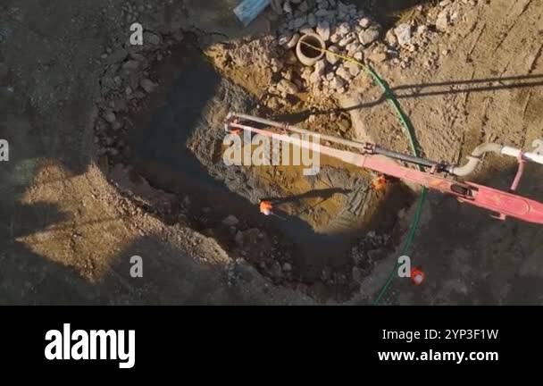 A glimpse from above at the detailed preparatory work done before ...