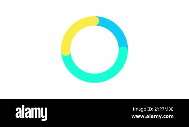 Simple Circle Loading loop animation on the white background. 4K ...