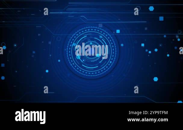 Quantum Computing Idea Design Concept. Deep Learning Artificial ...