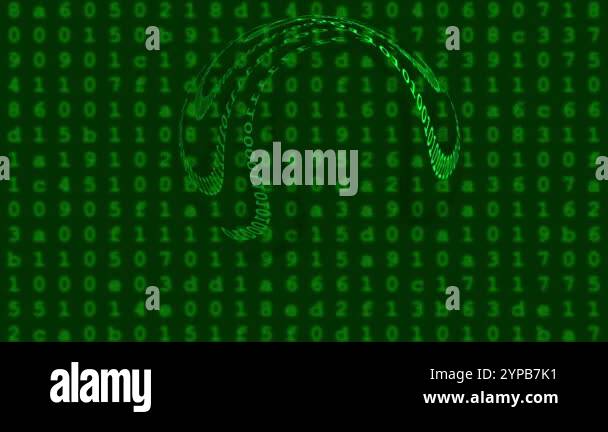 Binary and hex computer globe 4k animation Stock Video Footage - Alamy