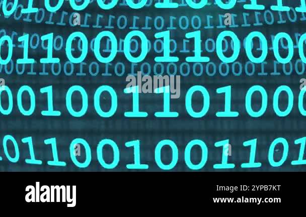 Binary and hex computer globe 4k animation Stock Video Footage - Alamy