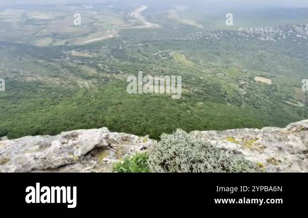 Aerial View from Pic Saint-Loup Overlooking Hortus Mountain, the ...