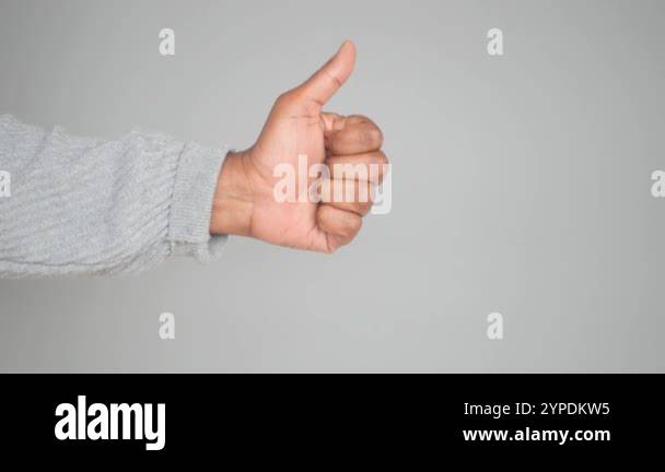 Thumb hand man Stock Videos & Footage - HD and 4K Video Clips - Alamy