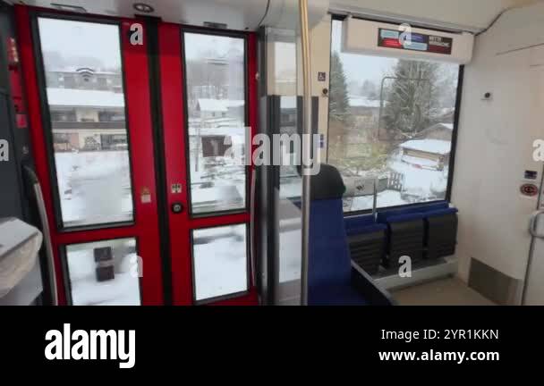 Large toilet for people with disabilities on regional train in Bavaria ...