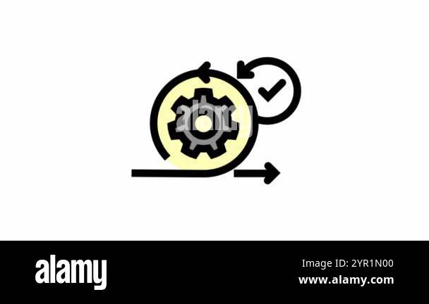 Modern Agile sprint circle animated icon - Agile and teamwork symbol ...