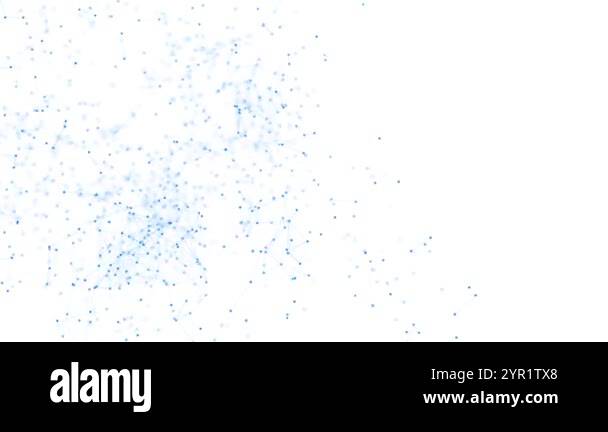 4K Abstract geometric background. concept of science, technology, business, space. Flying ...