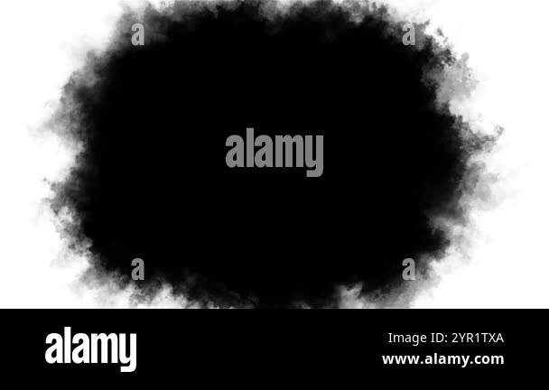 Ink splatter in splashes, drops and stains Abstract Ink splash spreads ...