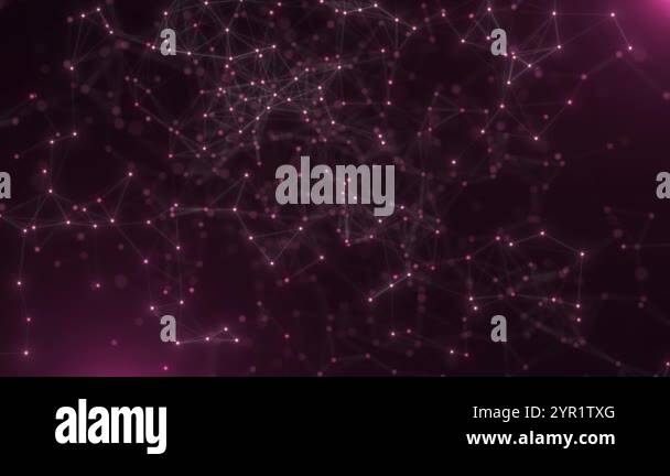 Futuristic Plexus Connecting Points Glowing Lines Abstract Technology Background Science