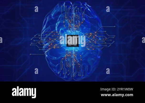 Ai artificial intelligence Futuristic processor motherboard AI data ...