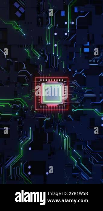 Microchip semiconductor processor technology Stock Videos & Footage ...