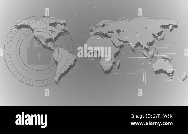 Futuristic 3D World Map World map global communication background ...