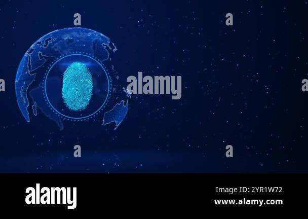 4K Digital Fingerprint identification scanner ID. advanced processing ...