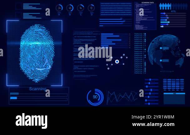 Digital digital fingerprint scanning match point circuit. Security or ... Digital digital fingerprint scanning match point circuit. Security or ...