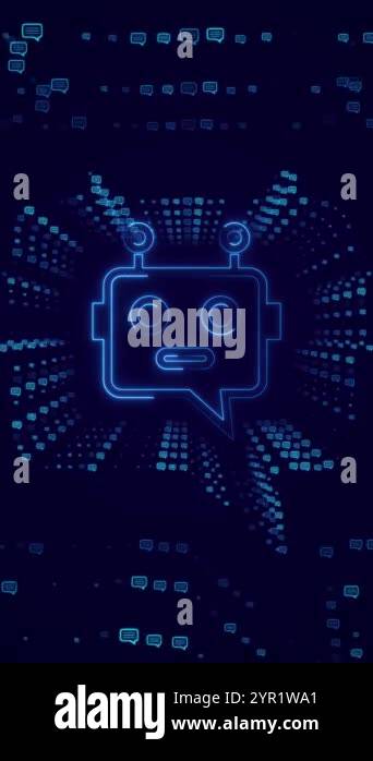 AI chatbot digital chatbot ChatGPT interface data online network, robot application global ...