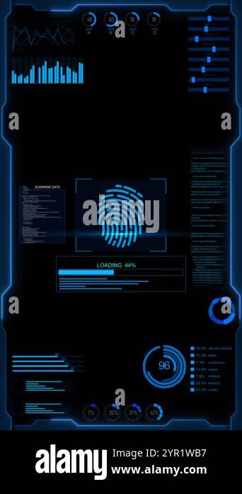 4K digital fingerprint scanning with match point Biometric digital ...