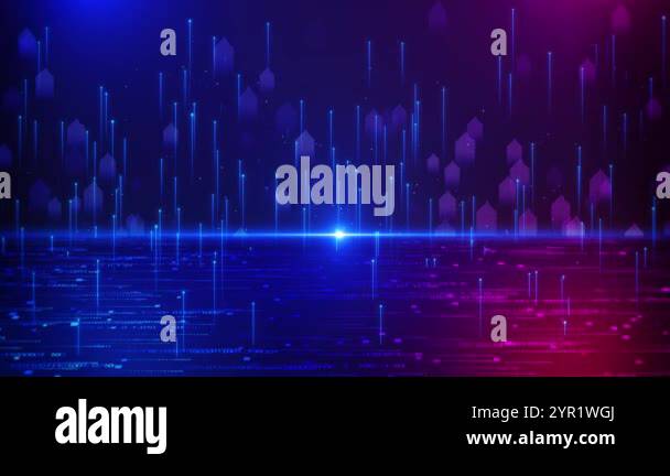 Network digital podium backdrop data connection cybersecurity cyber ...