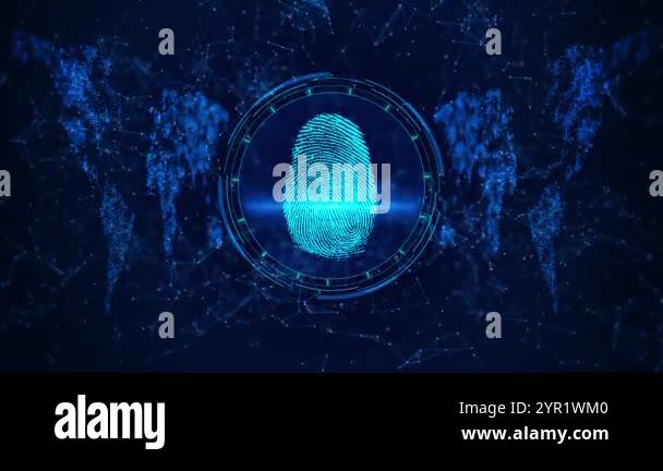 Biometric Fingerprint Scanning For Digital Security Identity Verification Secure Access