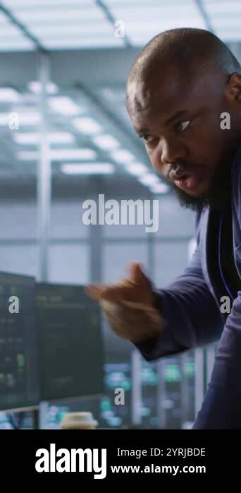 Vertical video Data center manager helps intern implement AI predictive maintenance systems ...