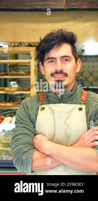 Vertical view male baker Stock Videos & Footage - HD and 4K Video Clips ...