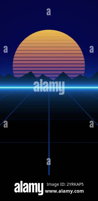 Arcade videogame classic abstract vintage and retro neon background ...