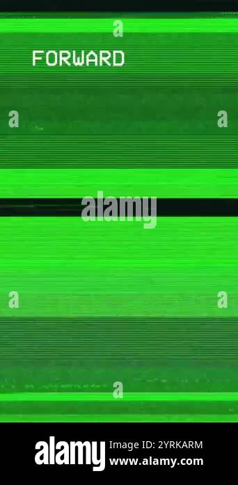 Vintage VHS (Video Home System) defects noise and artifacts effect ...