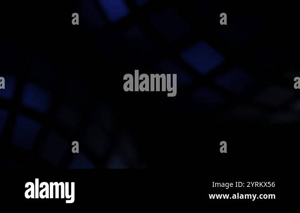 Spinning Dark Blue Cube Creating A Dynamic And Modern 3d Effect In