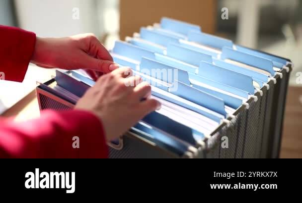 Tidy office archive folders Stock Videos & Footage - HD and 4K Video ...