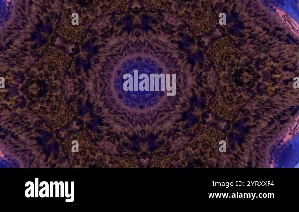 Geometric shapes background, seamless loop of psychedelic energy flow ...