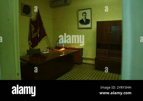 High-Ranking Officials Office in a Secret Underground Soviet-Era Bunker ...