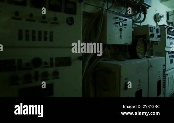Electricity Devices in Secret Underground Soviet Nuclear War Bunker. In ...