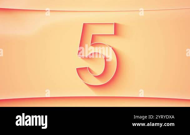 Progressive counting from 1 to 72. Minimalistic embossed number with ...