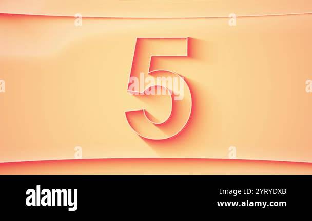 Progressive counting from 1 to 71. Minimalistic embossed number with ...
