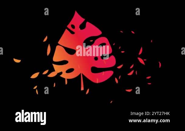 Flower growth animation concept. Beautiful colorful flower like grow ...