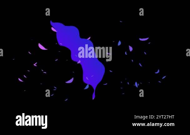 Flower growth animation concept. Beautiful colorful flower like grow ...