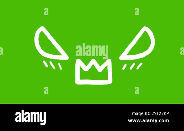 Scribble Face Icon Hand Drawn, Animated Emoji Sticker Hand Draw ...